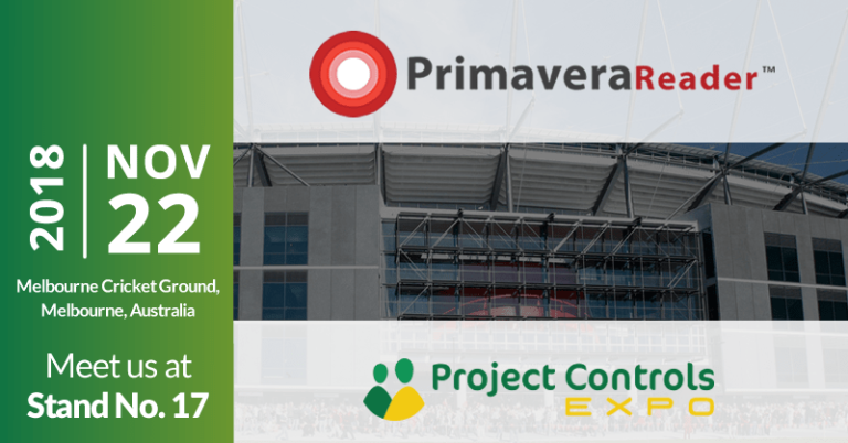 PrimaveraReader at the Project Controls Expo 2018 Australia