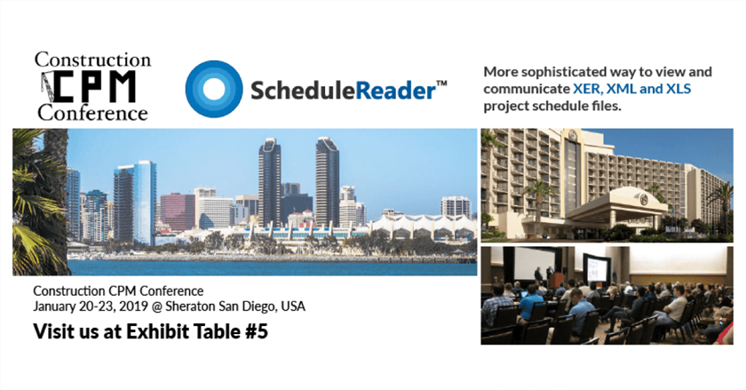 ScheduleReader at the Construction CPM Conference