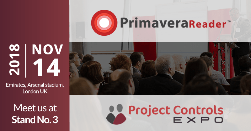 PrimaveraReader at the Project Controls Expo 2018 UK