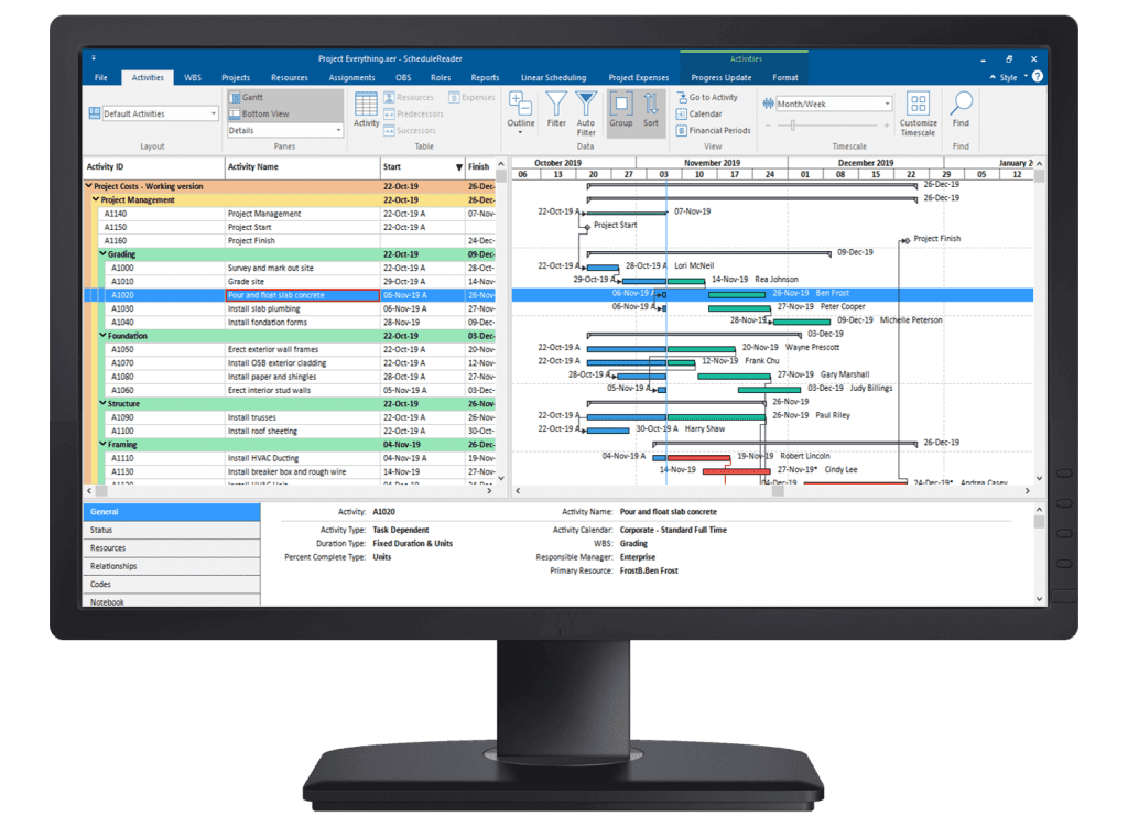 Software for Project Managers - ScheduleReader
