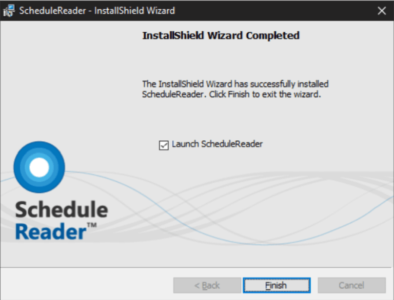 How to Install ScheduleReader™ on Windows
