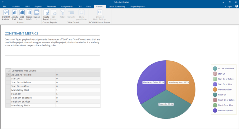 How to generate Constraint Types Report?