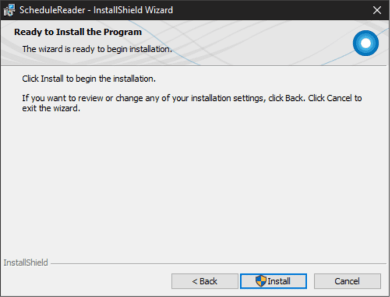 How to Install ScheduleReader™ on Windows