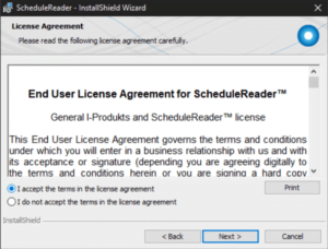 How to Install ScheduleReader™ on Windows