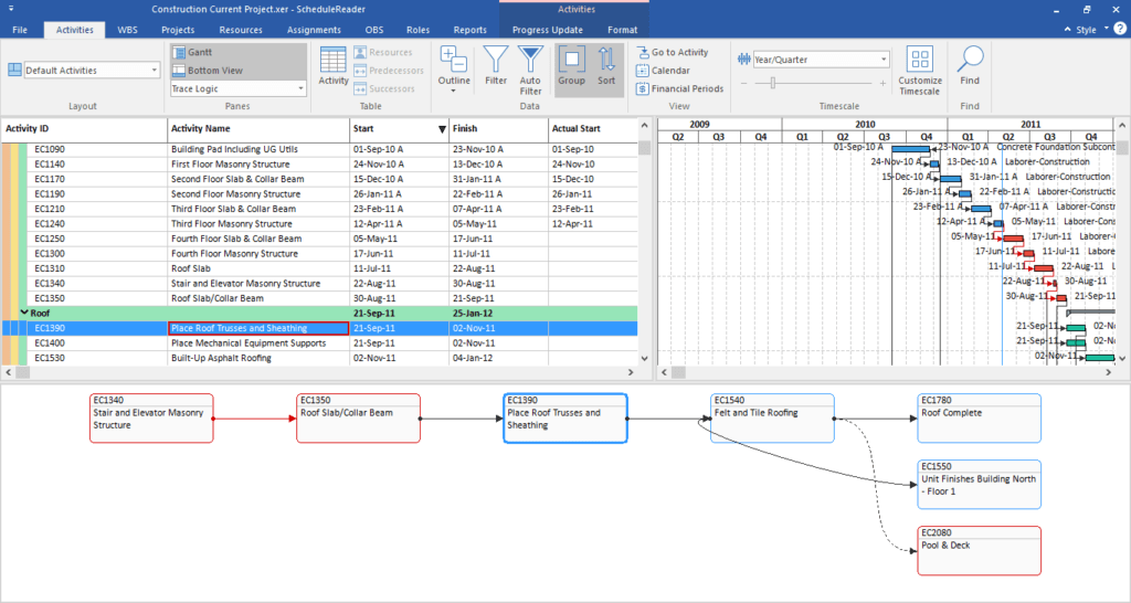 How to use Trace Logic with ScheduleReader™?