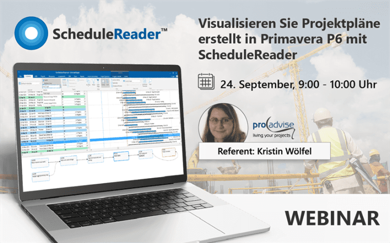 Visualisieren Sie Projektpläne erstellt in Primavera P6 mit ScheduleReader