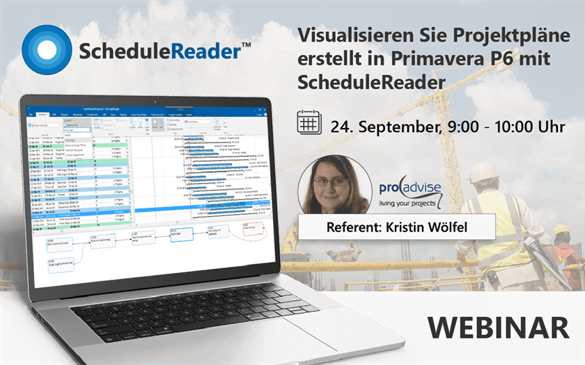 Visualisieren Sie Projektpläne erstellt in Primavera P6 mit ScheduleReader