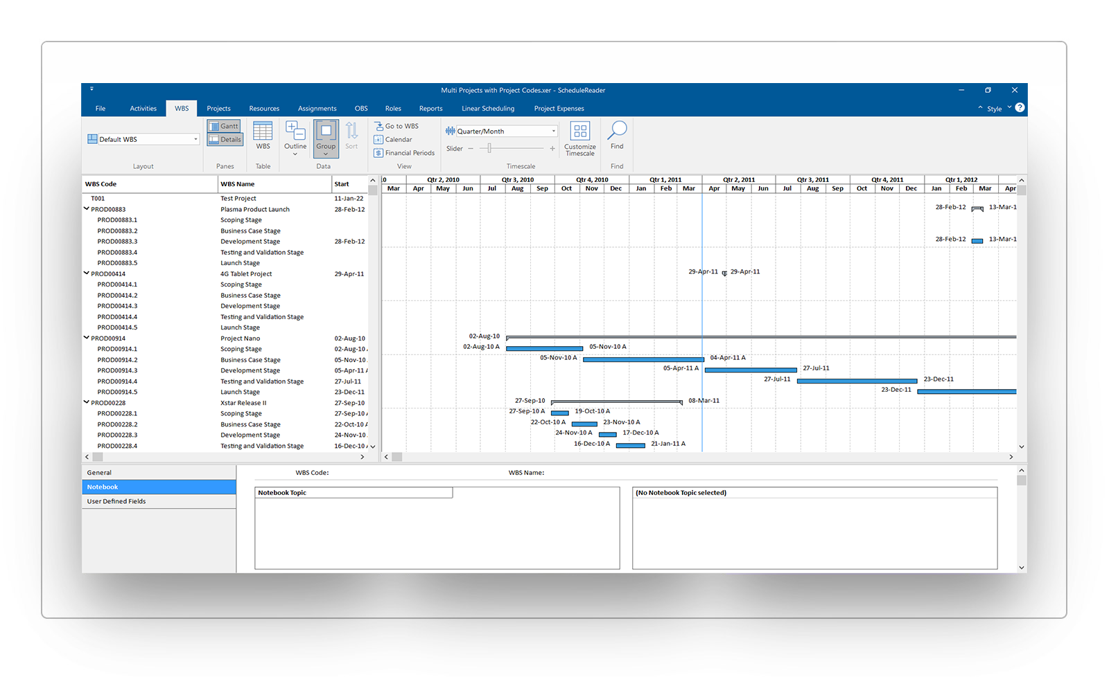 Primavera P6 XER File Viewer Software - ScheduleReader