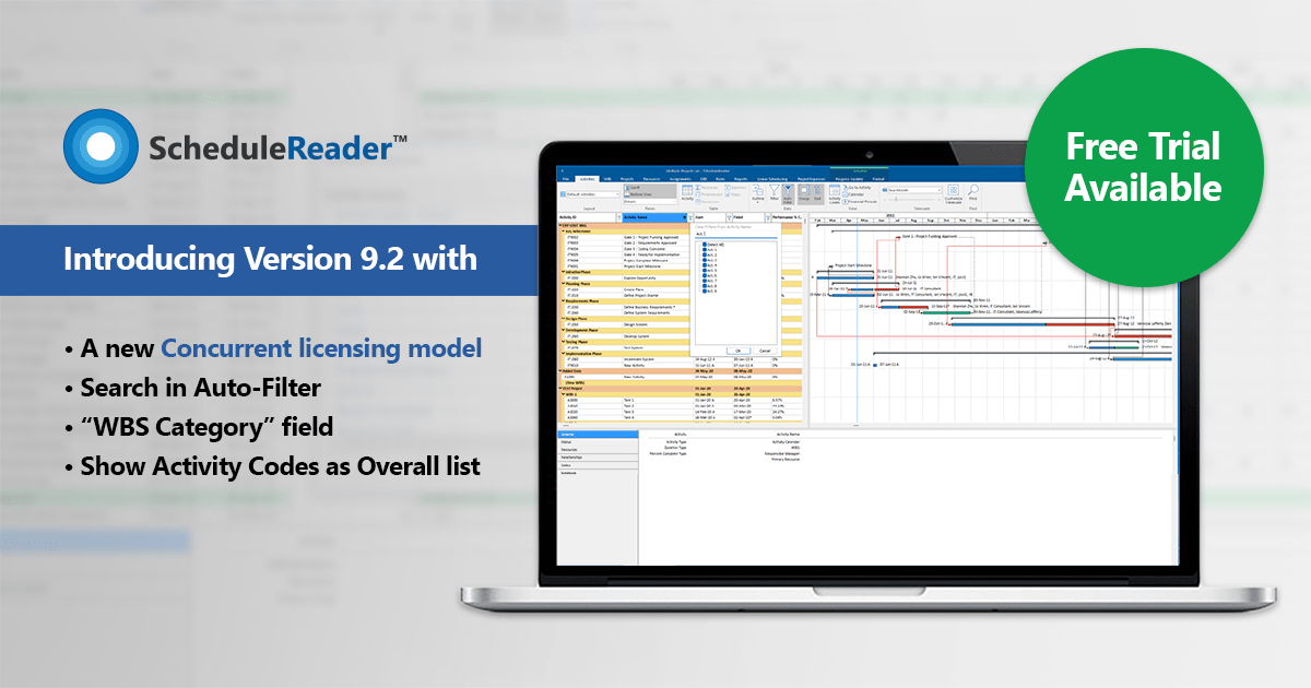 Introducing ScheduleReader Version 9.2 With a New Concurrent Licensing Model