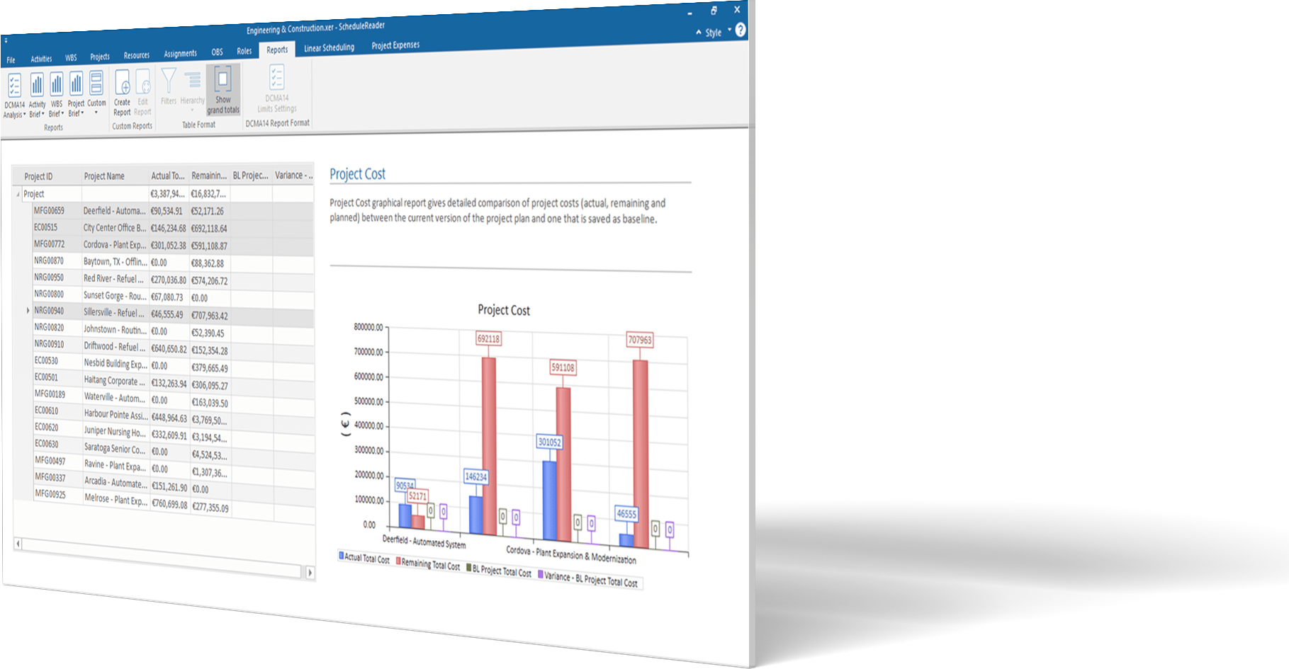 Software for Project Controls - ScheduleReader