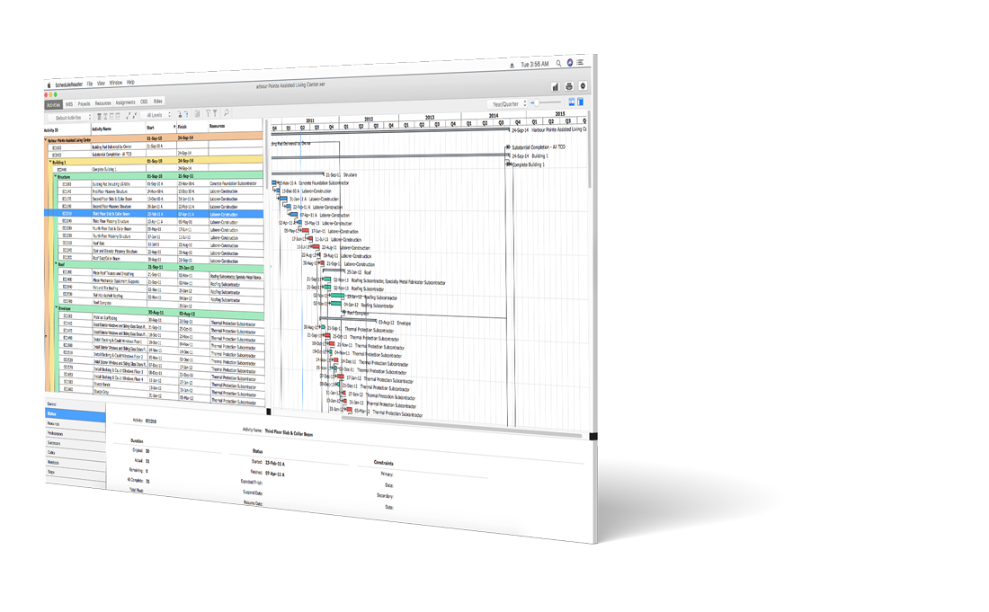 ScheduleReader for Mac - View XER and XML Schedules