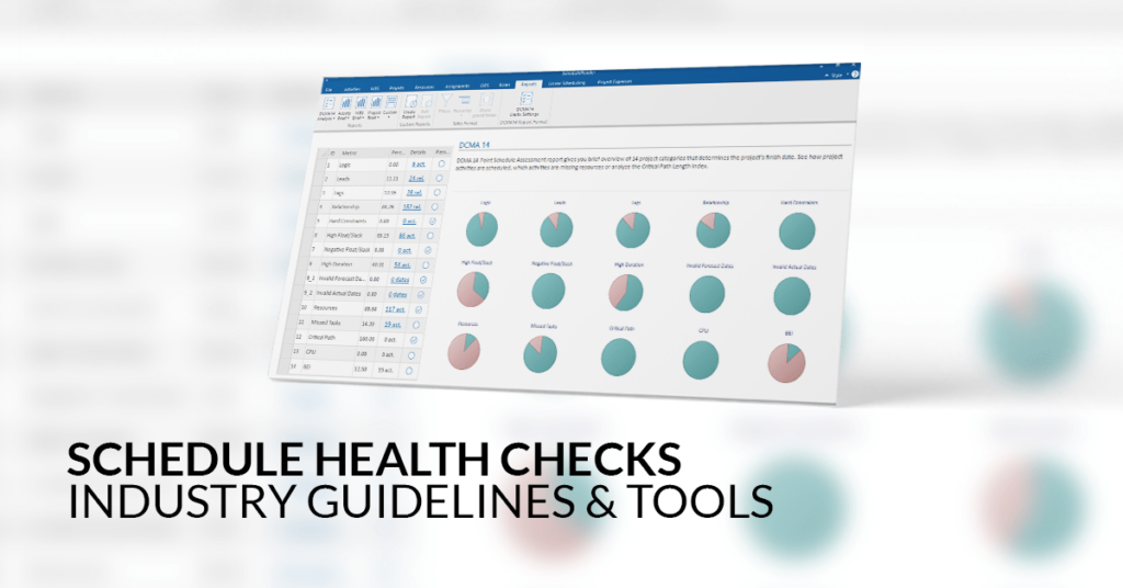 Schedule Health, Rules & Tools | ScheduleReader, Deltek Acumen Fuse
