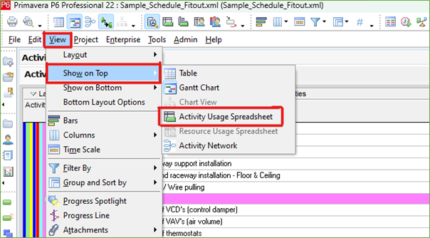 How to cost load and resource load a schedule in Primavera P6