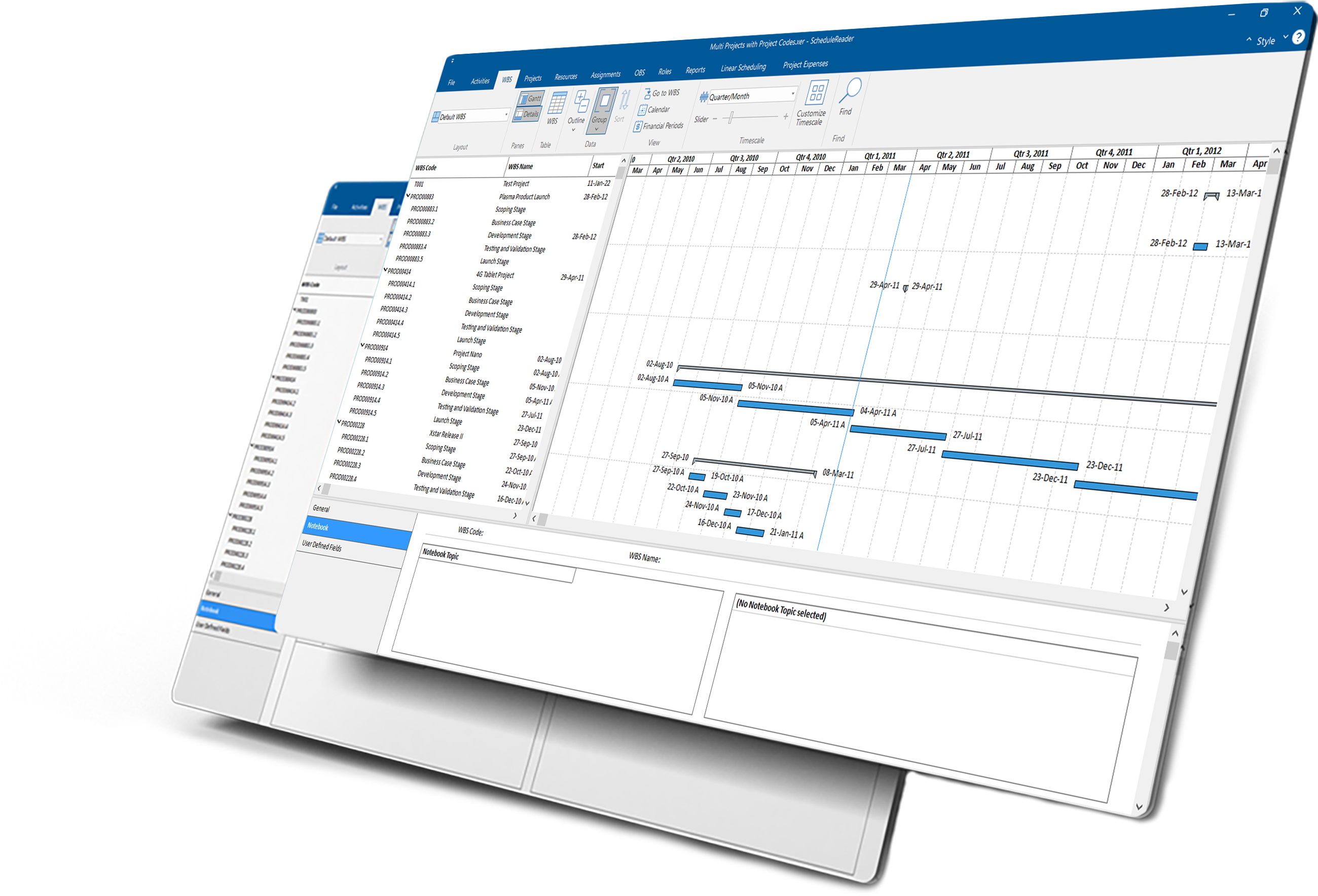Primavera P6 XER File Viewer Software - ScheduleReader