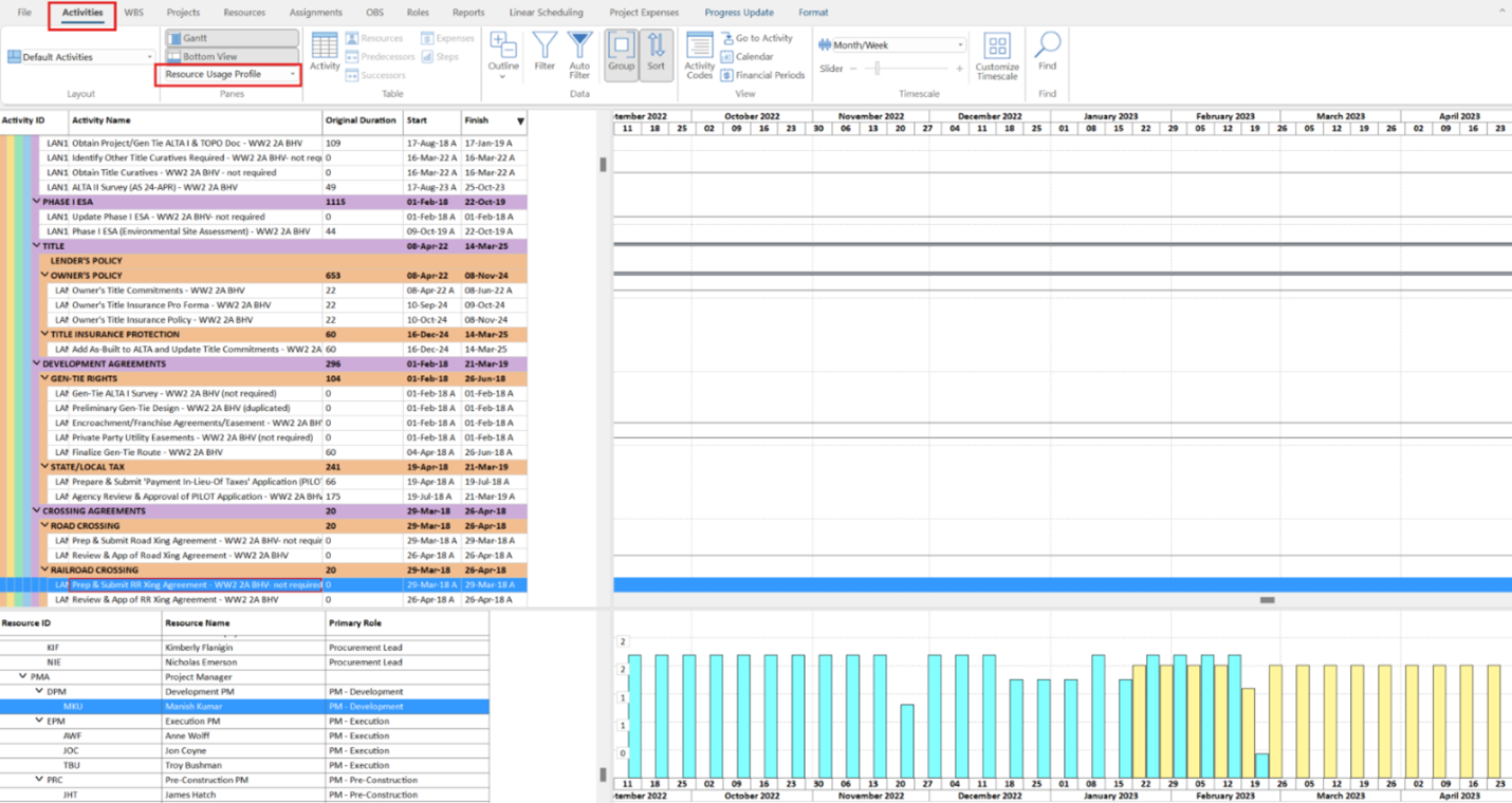 Resource Management with Primavera P6
